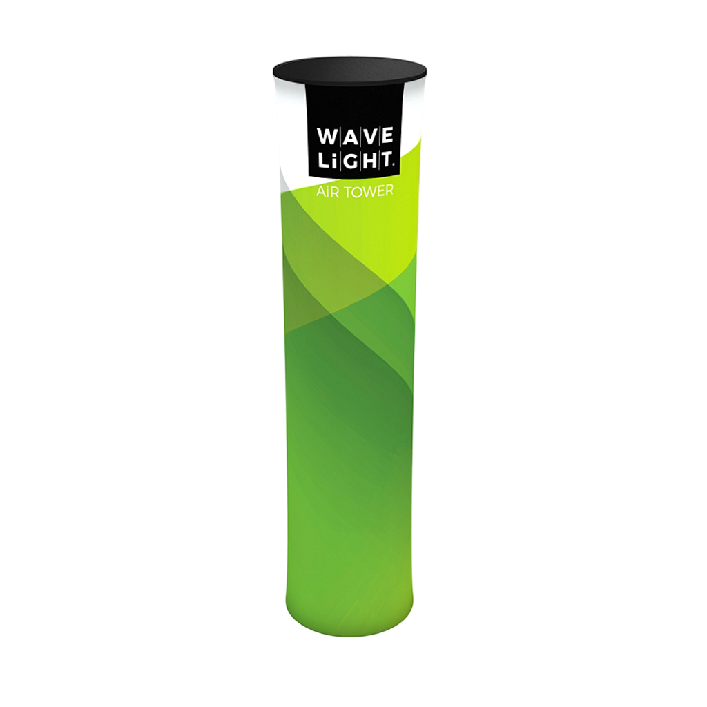 10.5' WaveLight Air Backlit Inflatable Round Tower — Total Trade Show